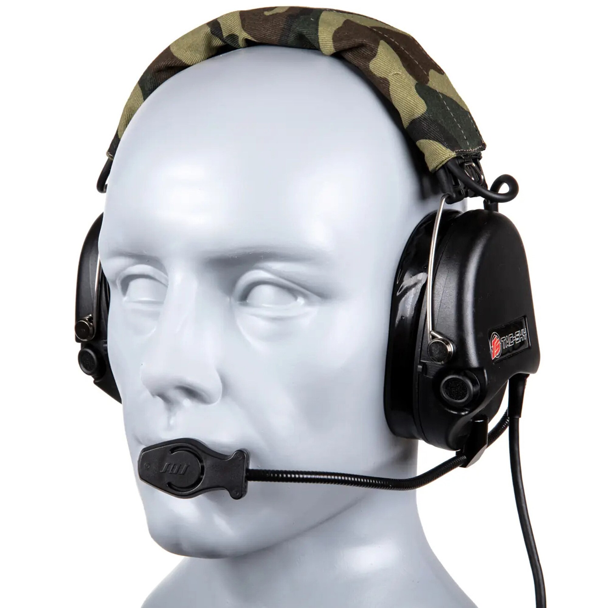 Zestaw słuchawkowy Tac-Sky MSA Headset - Woodland - sklep Militaria.pl