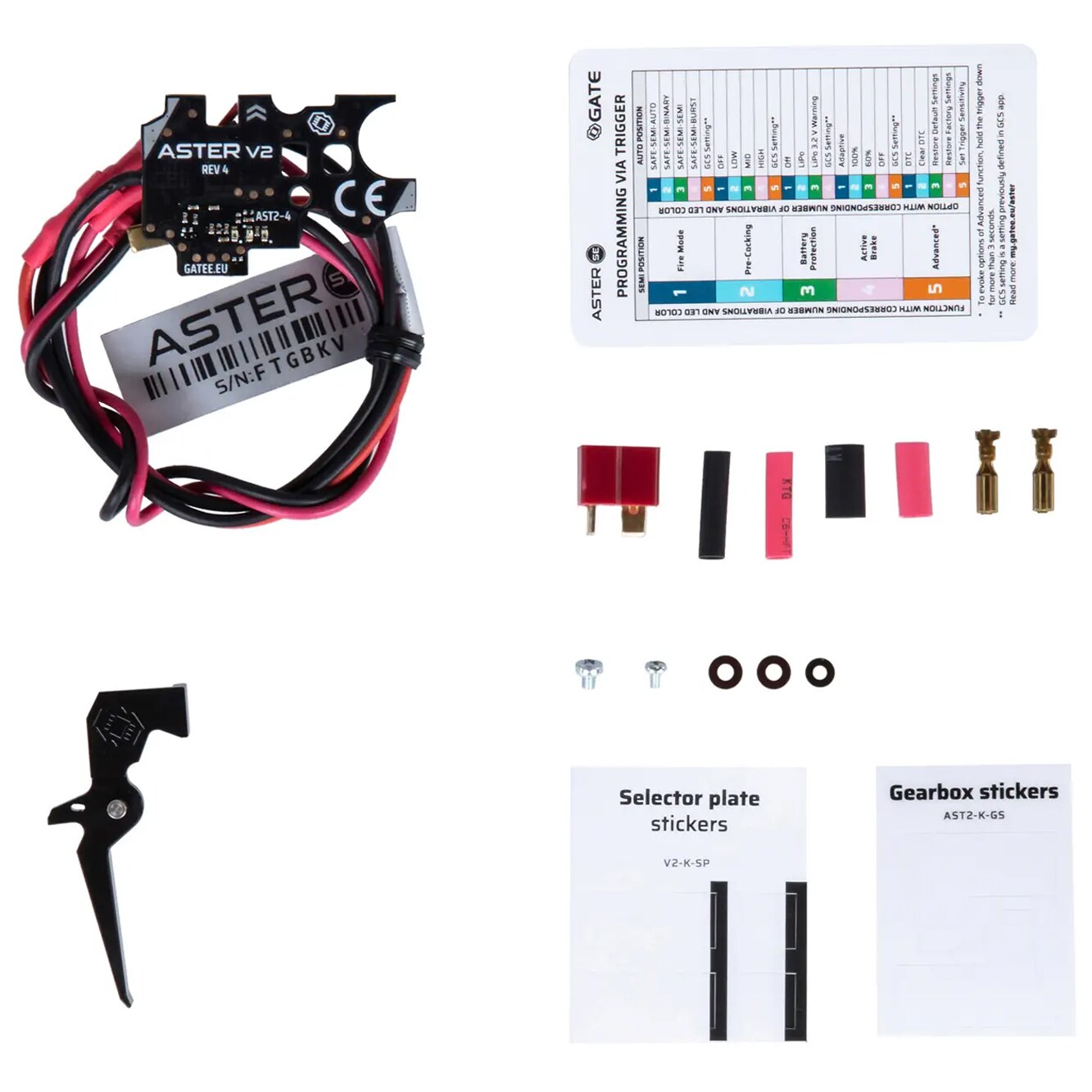Zestaw kontrolera Gate Aster V2 SE Lite Module Basic Gel Blaster Ready Rear Wired - sklep ...