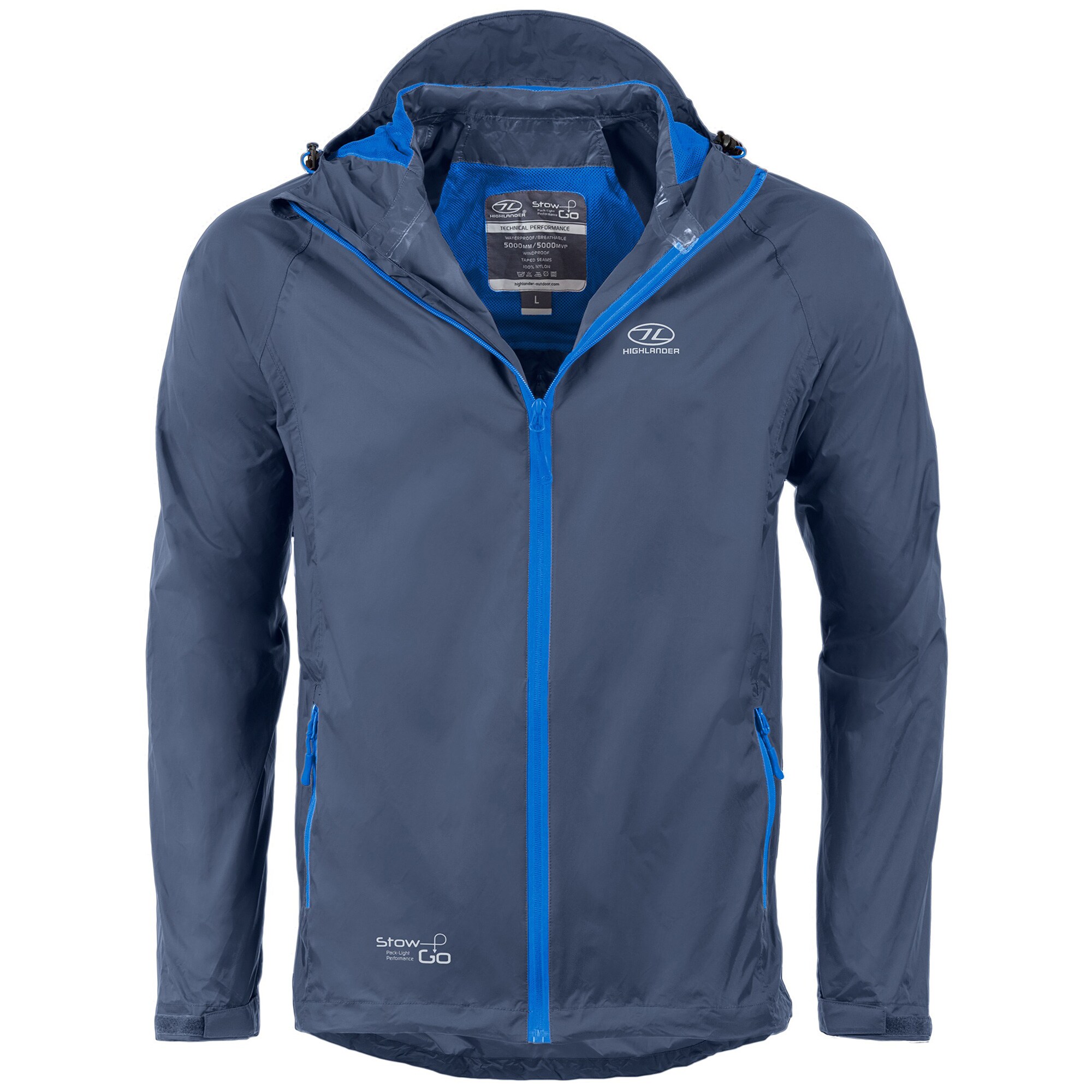 Kurtka Highlander Outdoor Stow & Go Pack Away - Navy Blue - sklep ...