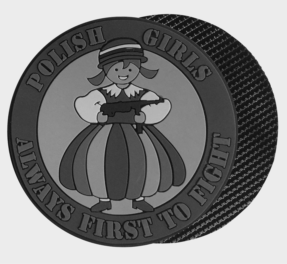 Naszywka Helikon Polish Girls PVC Grey - sklep Militaria.pl