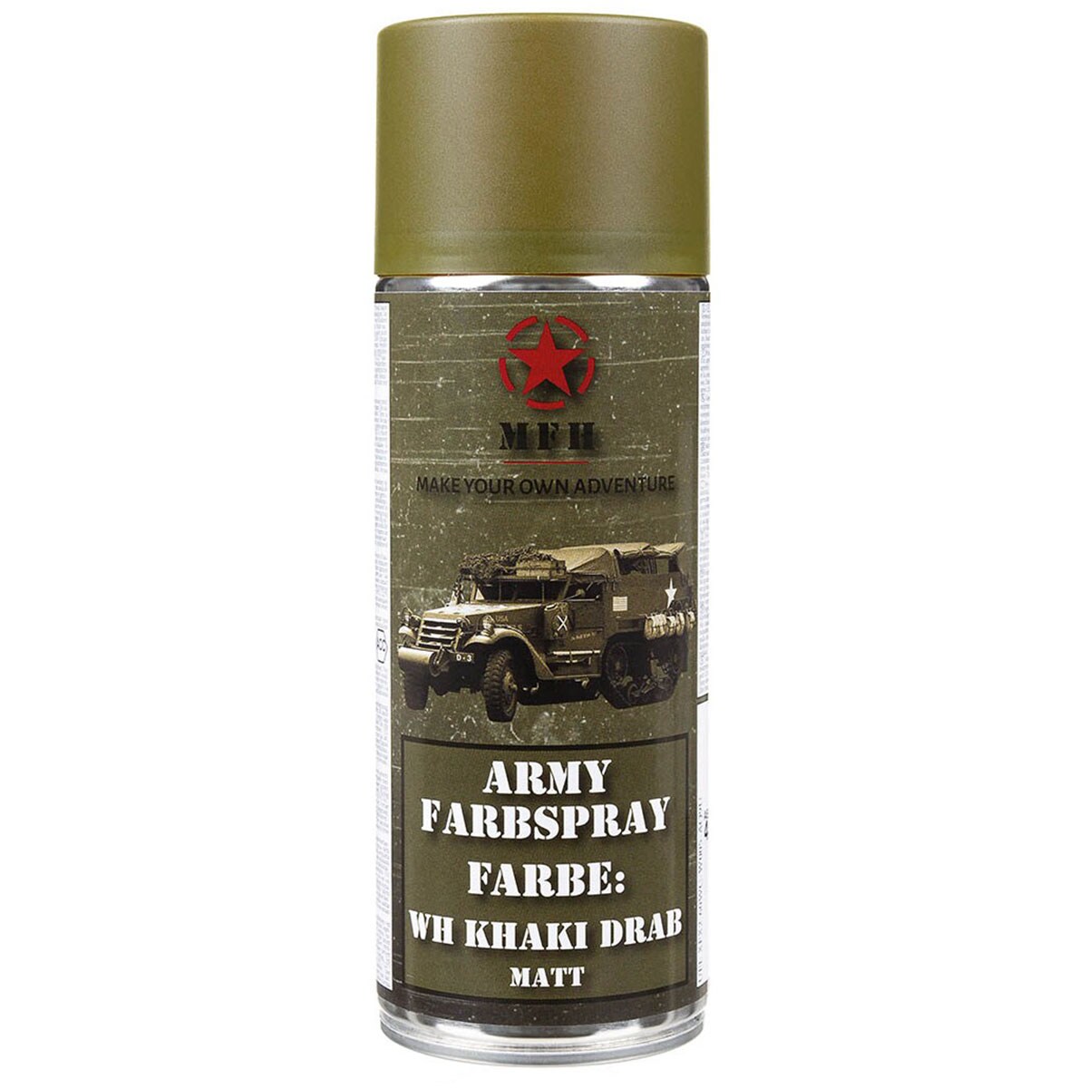Farba wojskowa w sprayu MFH 400 ml - WH Khaki Drab (RAL7008) - sklep ...