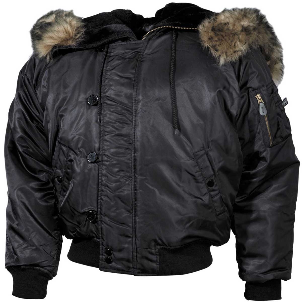 Kurtka MFH US Polar Jacket N2B - Black - cena i opinie - sklep MILITARY.PL