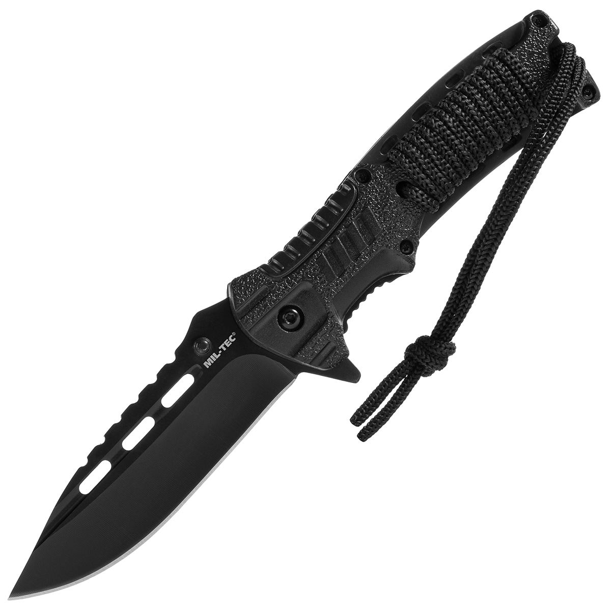 Nóż składany Mil-Tec Paracord z krzesiwem - Camo - sklep Militaria.pl