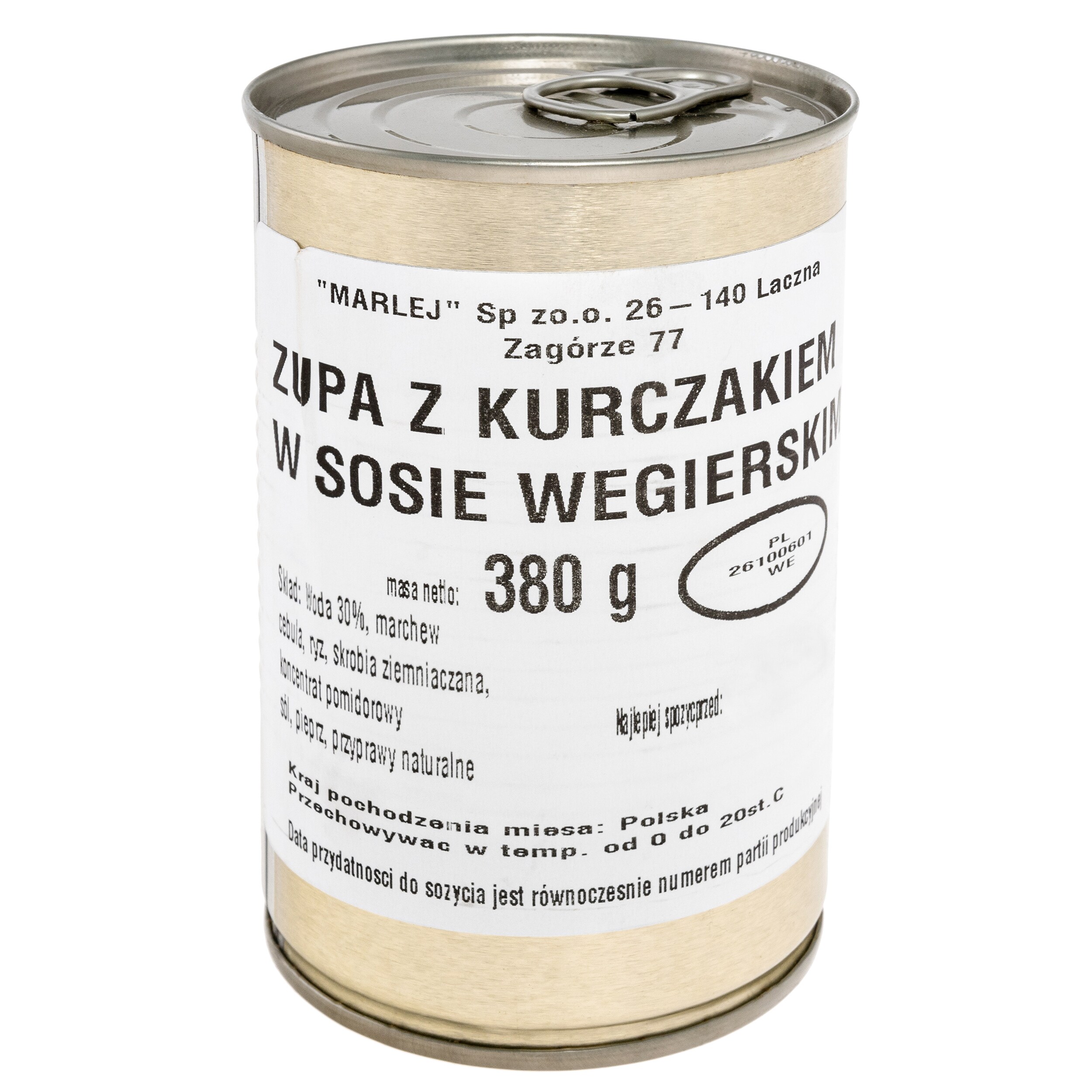 Żywność konserwowana Marlej - zupa z kurczakiem w sosie węgierskim 380 ...