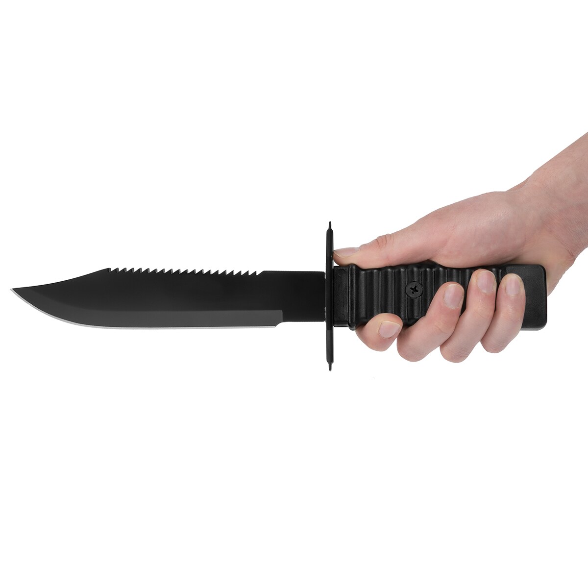Nóż Mil-Tec Combat Knife Rubber Handle - Black - sklep Militaria.pl