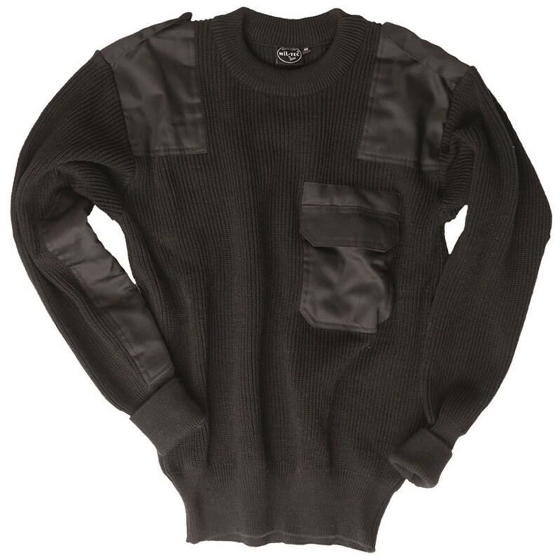Sweter Mil-Tec Pullover BW Polyacryl - Black - sklep Militaria.pl