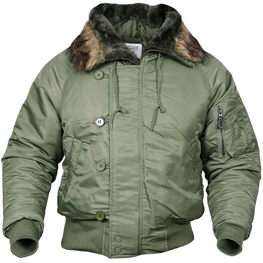 Kurtka Mil-Tec Flight Jacket N2B - Olive - sklep Militaria.pl