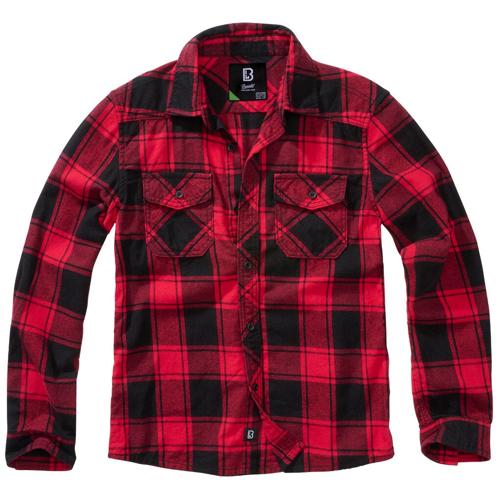 Koszula dziecięca Brandit Checkshirt - Red/Black - sklep Militaria.pl