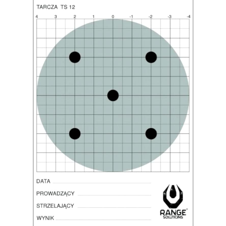 Tarcza strzelecka Range Solutions TS-12 - 100 szt. - sklep Militaria.pl